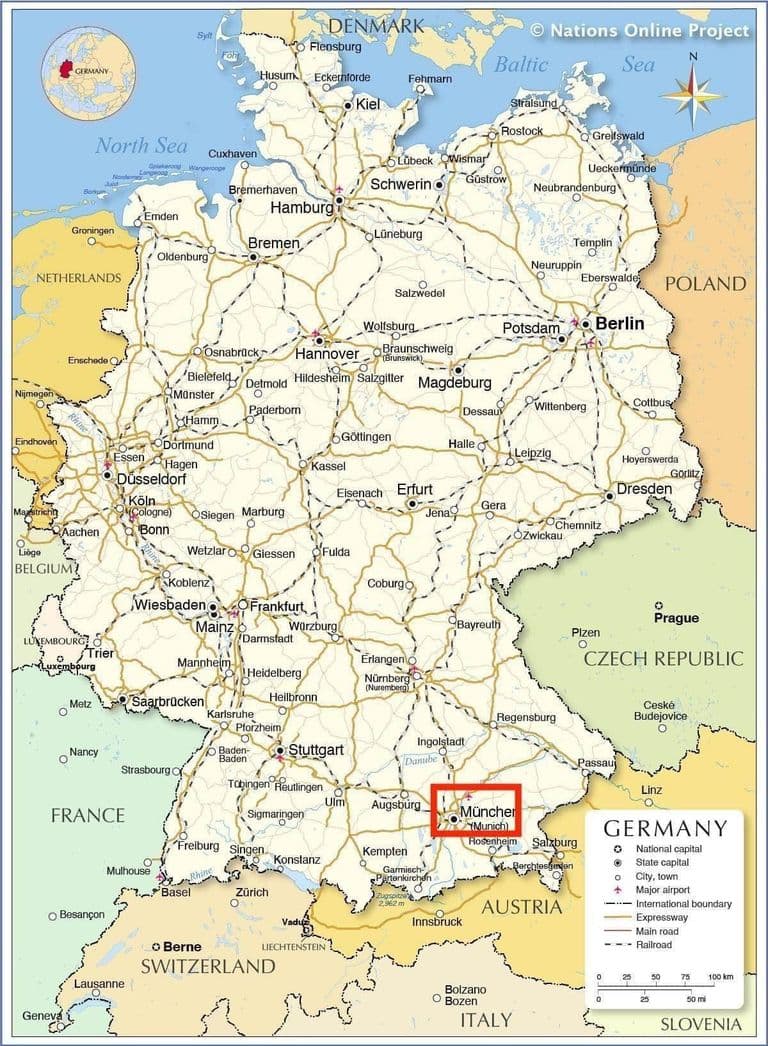Munich city map | Munich Map 360