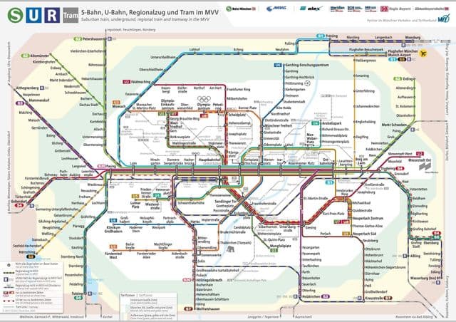 Munich train map | Munich Map 360